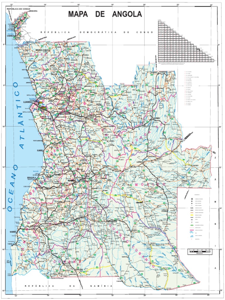 Mapa de Angola - Actual | PDF | Angola