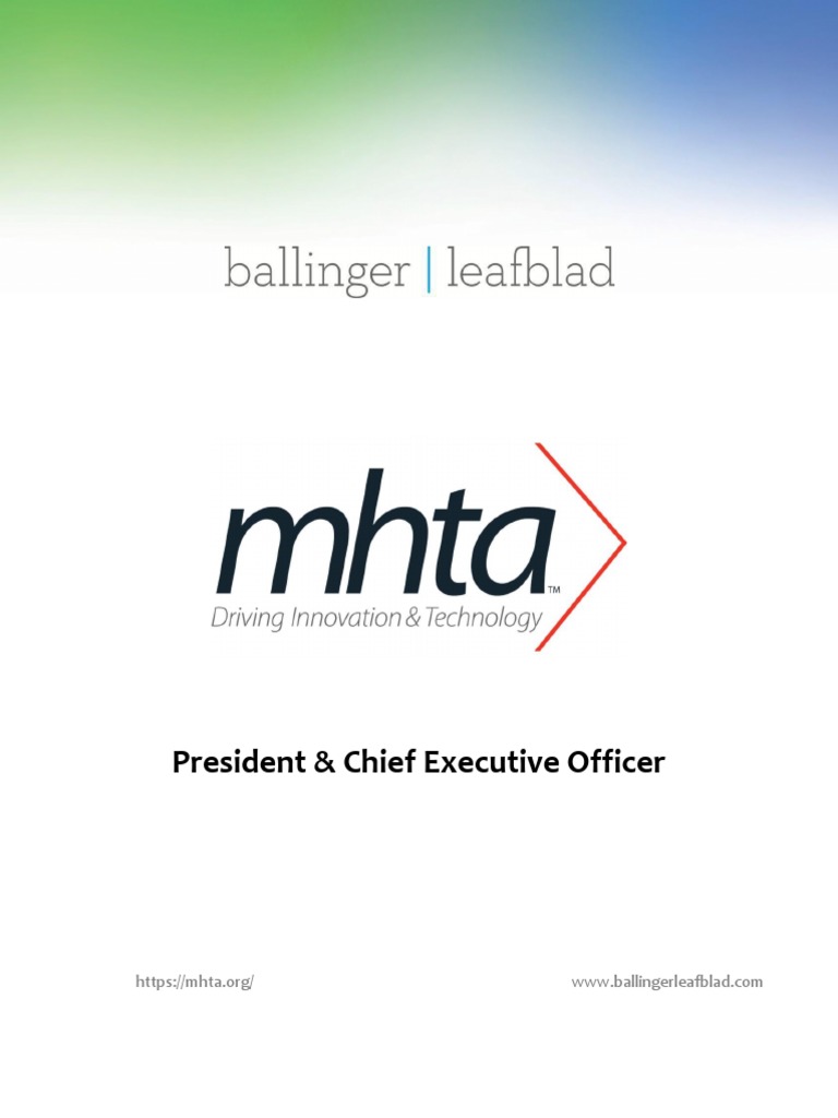 Executive Position Profile-MN High Tech Association-President-CEO | PDF ...