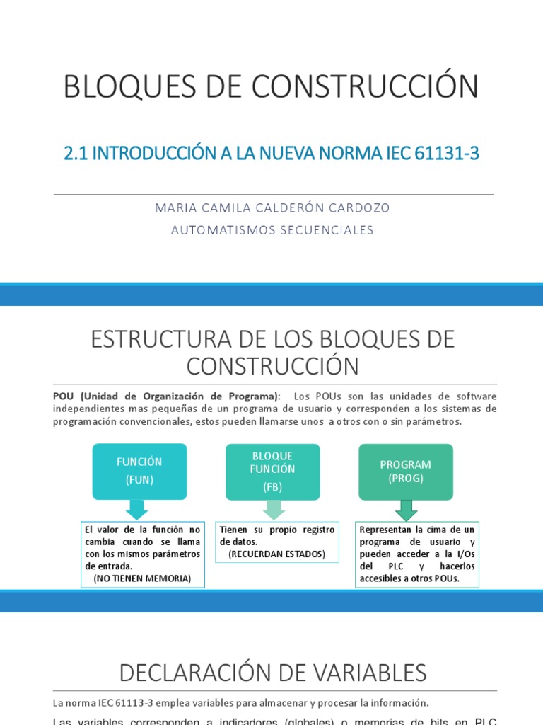 Iec 61131-3 Exposicion | PDF | Lenguaje de programación | Programa de computadora