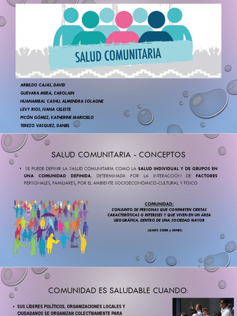 Salud Comunitaria 1 | Descargar gratis PDF | Bienestar | Medicina