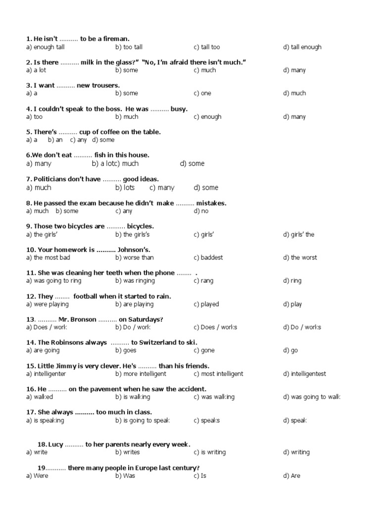 Basic Level Tests | PDF