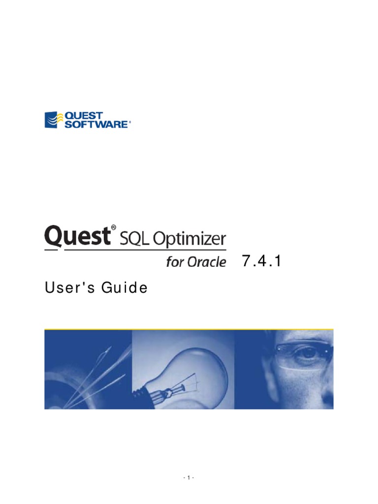 QuestSQLOptimizerForOracle UserGuide PDF | PDF | Oracle Database | Database Index