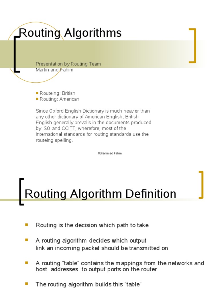 Routing | PDF | Science & Mathematics | Computers