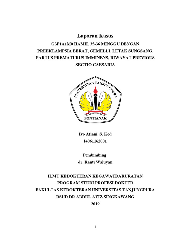 Laporan Kasus PEB | PDF