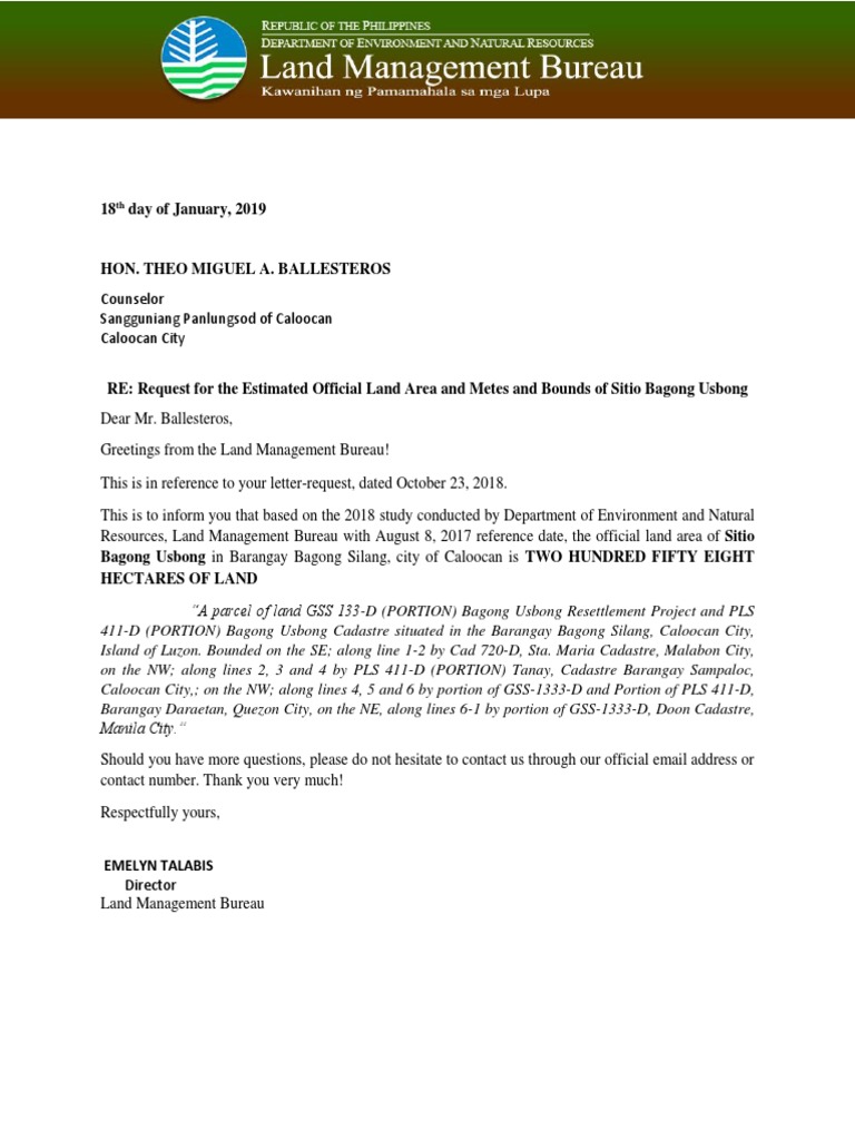 LMB Letter | PDF