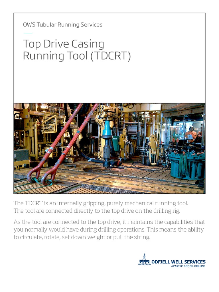 Top Drive Casing Running Tool - TDCRT | Casing (Borehole) | Drilling Rig