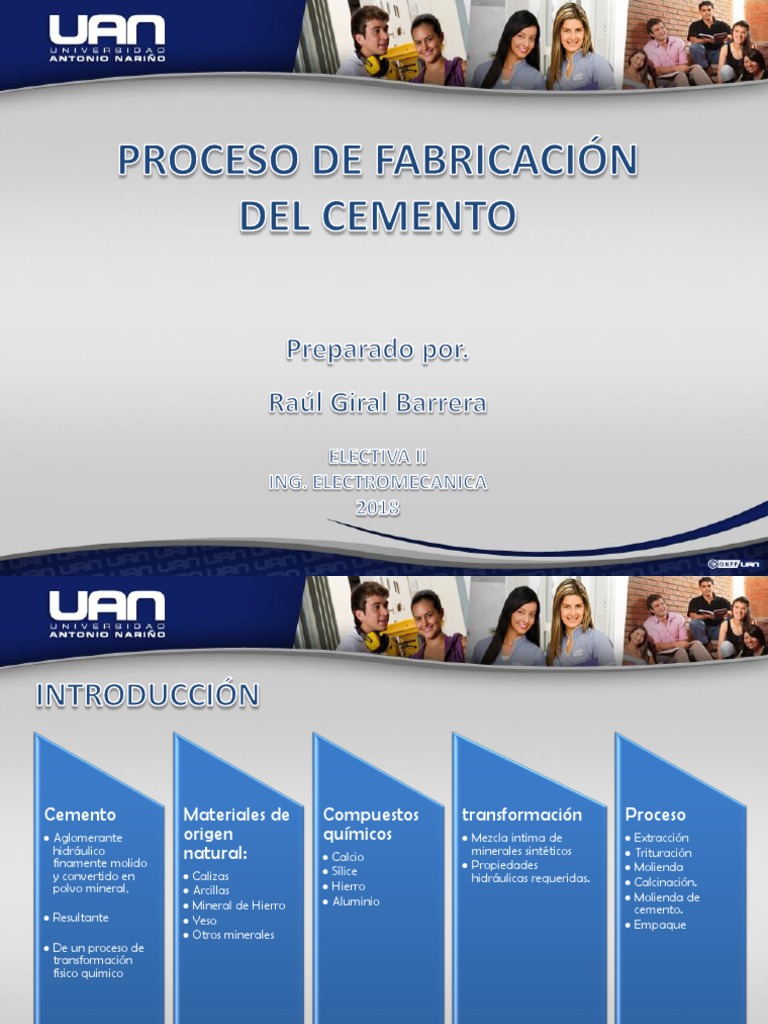 Proceso de Fabricación de Cemento - Final | PDF | Cemento | Yeso