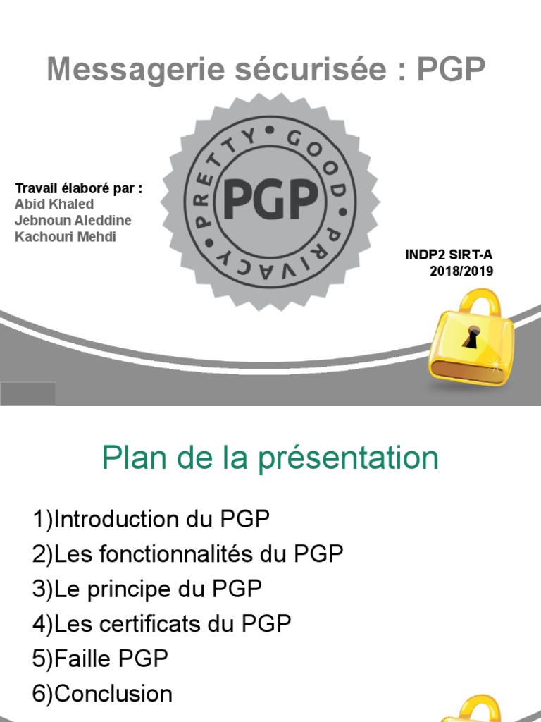 PGP | PDF | Cryptographie | Public-key cryptography