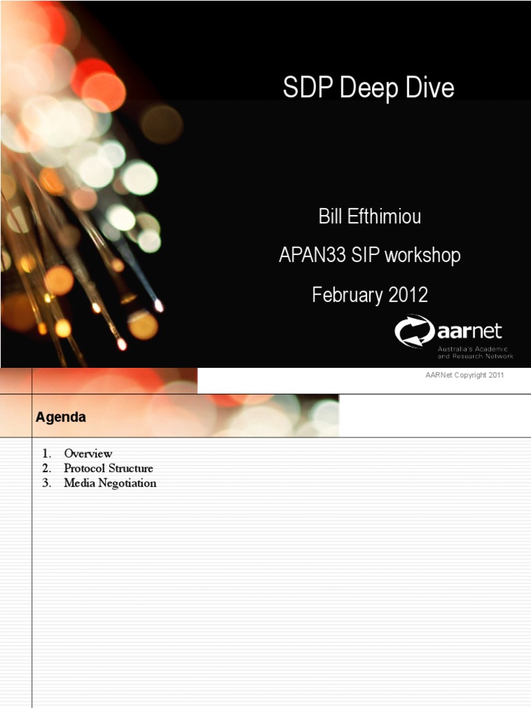 SDP Deep Dive | PDF | Session Initiation Protocol | Networking Standards