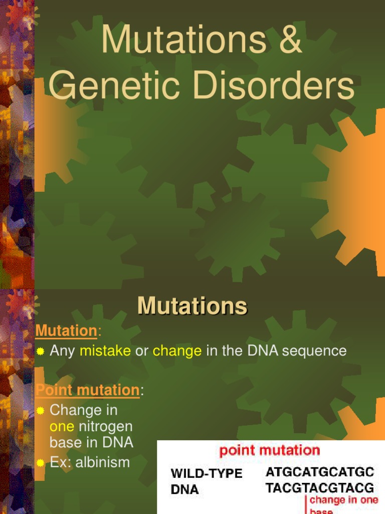 Mutations Genetic Disorders | PDF | Gene Duplication | Chromosome