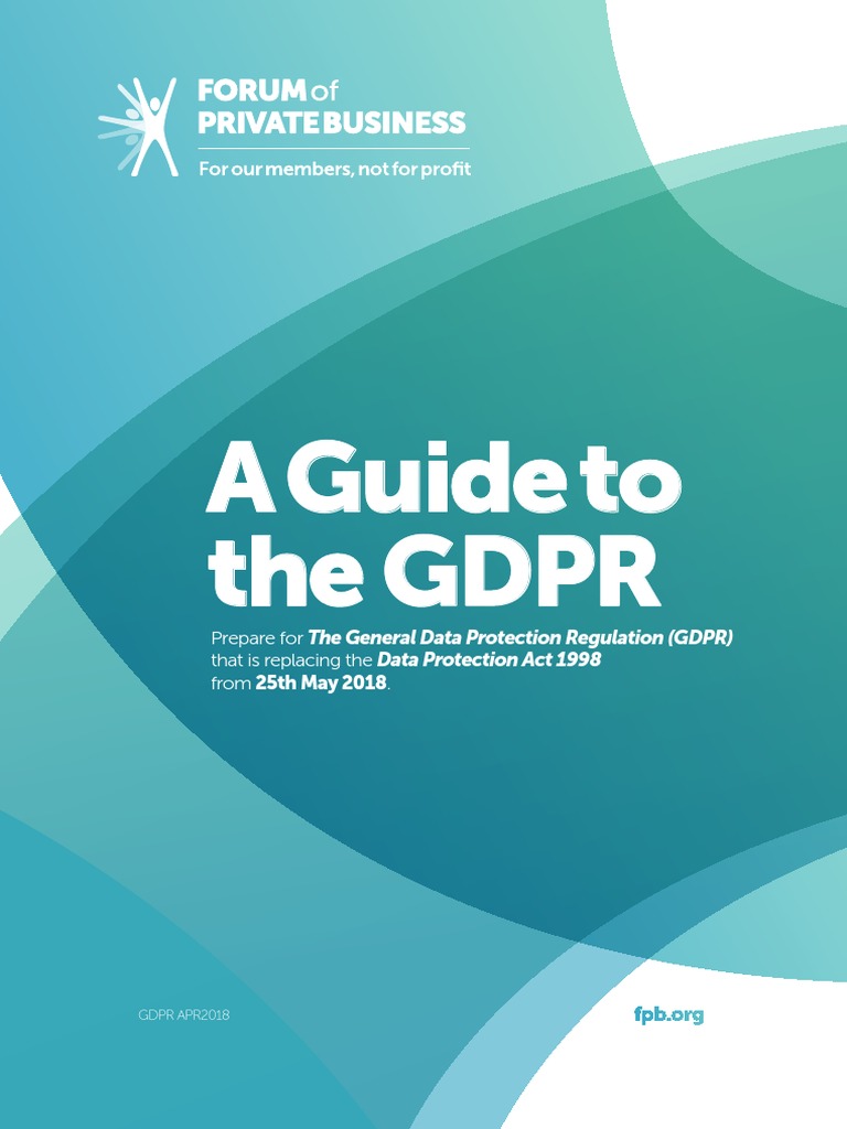 GDPR Guide PDF | PDF | Privacy | Information Privacy