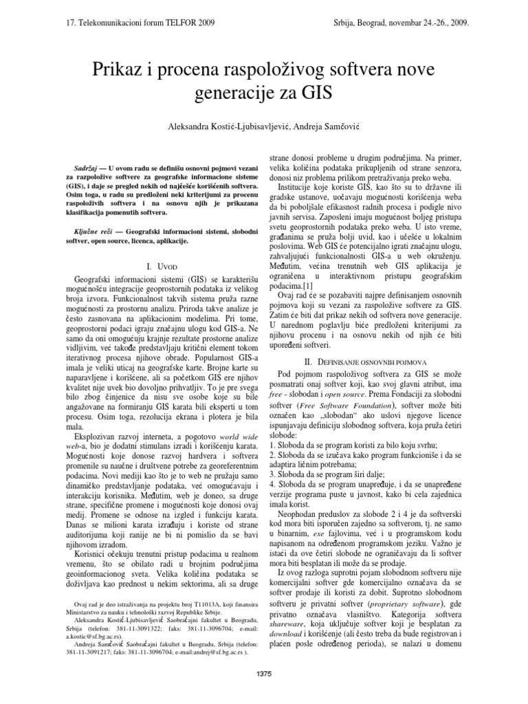 Gis Open Source | PDF