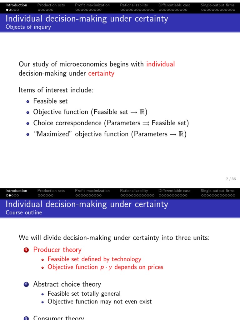 Producer Slides PDF | PDF | Production Function | Profit (Economics)