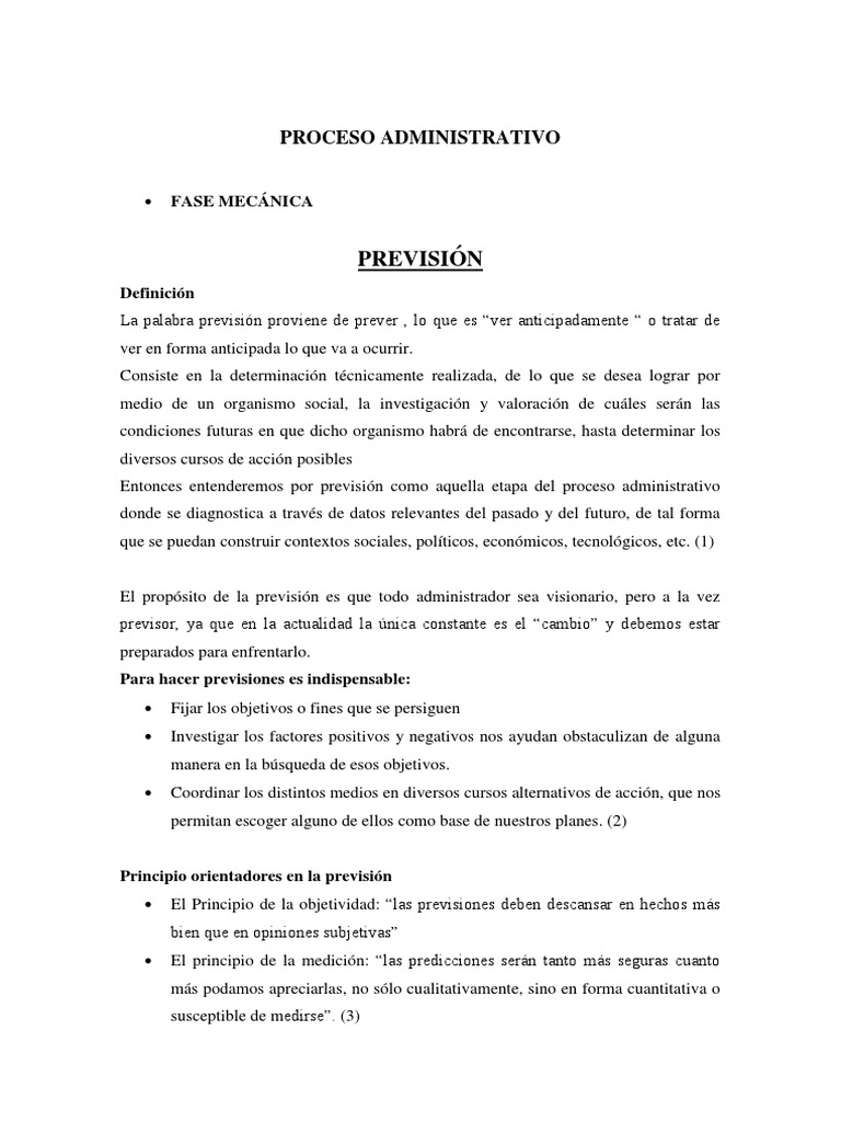 Trabajo de Administracion Prevision | PDF | Cuestionario | Toma de ...