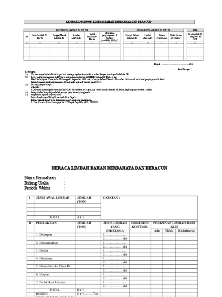 Logbook Dan Neraca Lb3 Pdf
