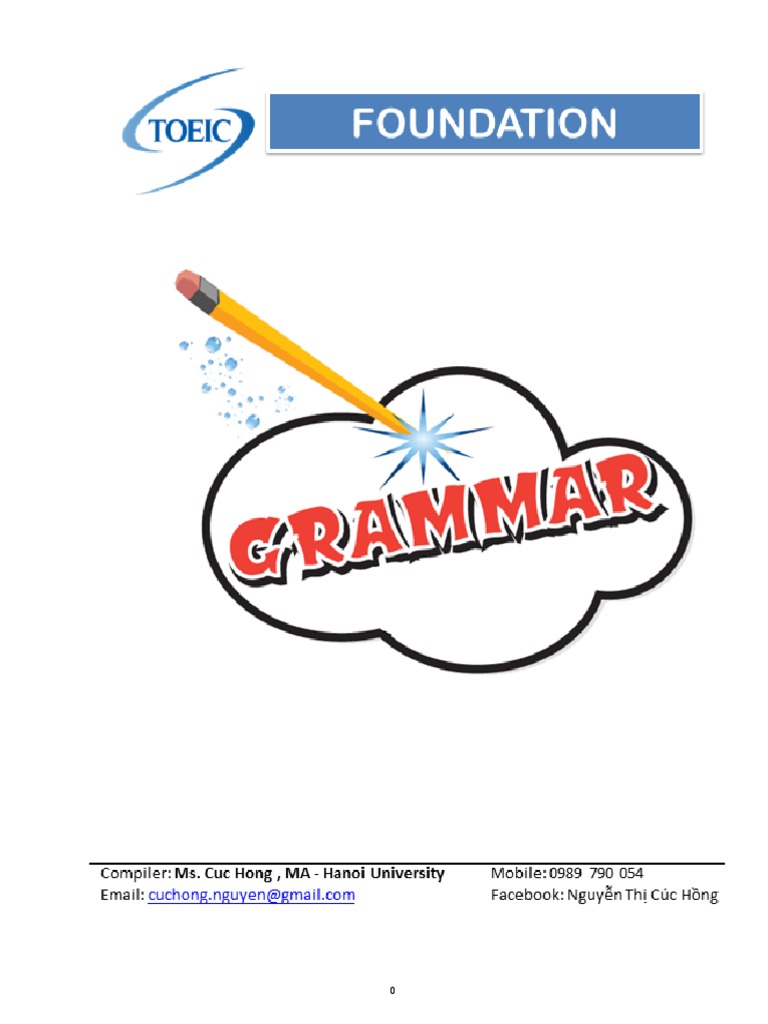 TOEIC Foundation Grammar | PDF | Standardized Tests | Qualifications