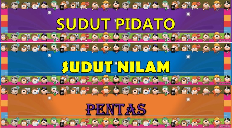 Label Sudut Mata Pelajaran | PDF