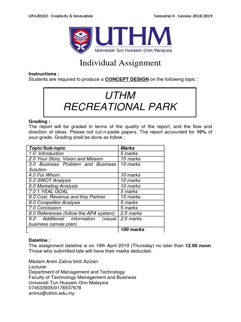 Individual Assignment 2018 2019 | PDF