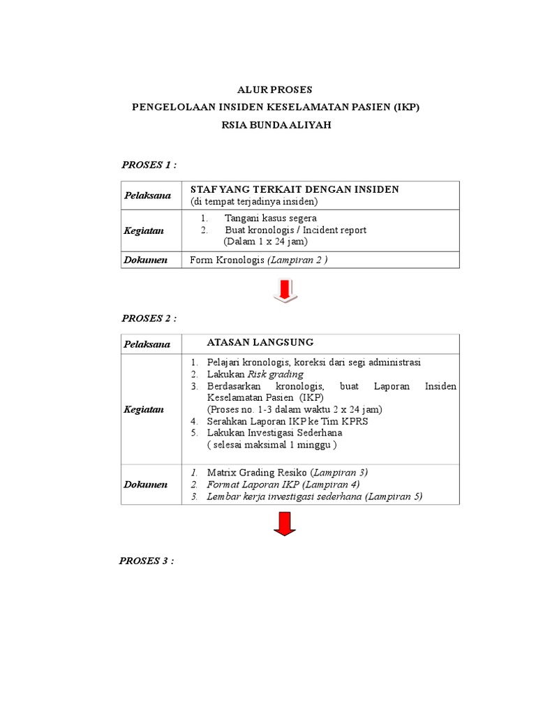 Alur Dan Form Laporan Ikp | PDF