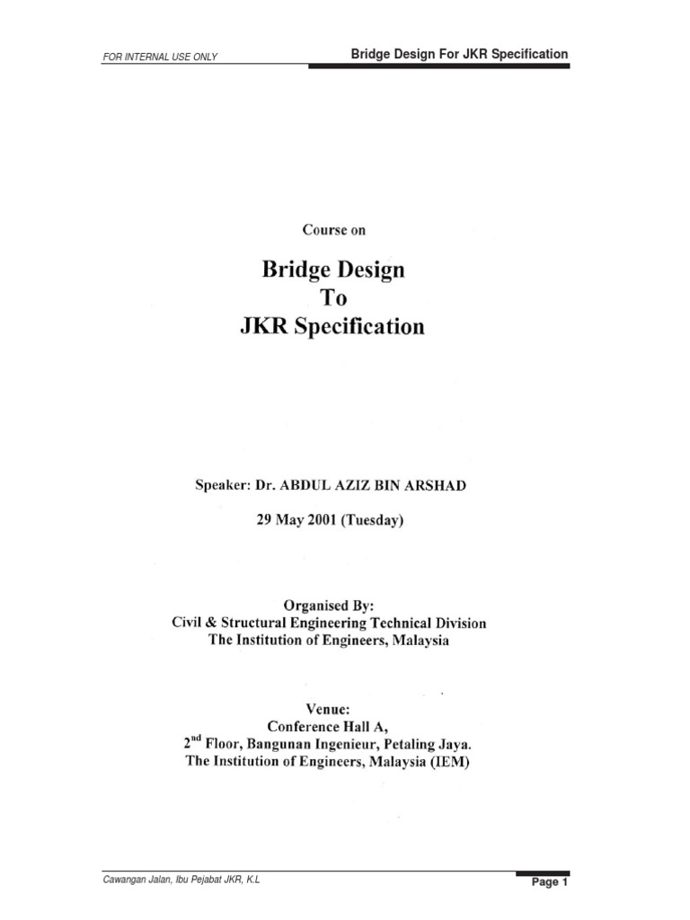 Bridge Design JKR Specification PDF | PDF | Deep Foundation | Beam ...