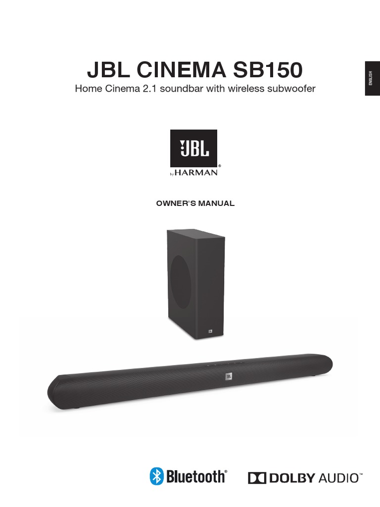 JBL Cinema Sb150: Home Cinema 2.1 Soundbar With Wireless Subwoofer ...