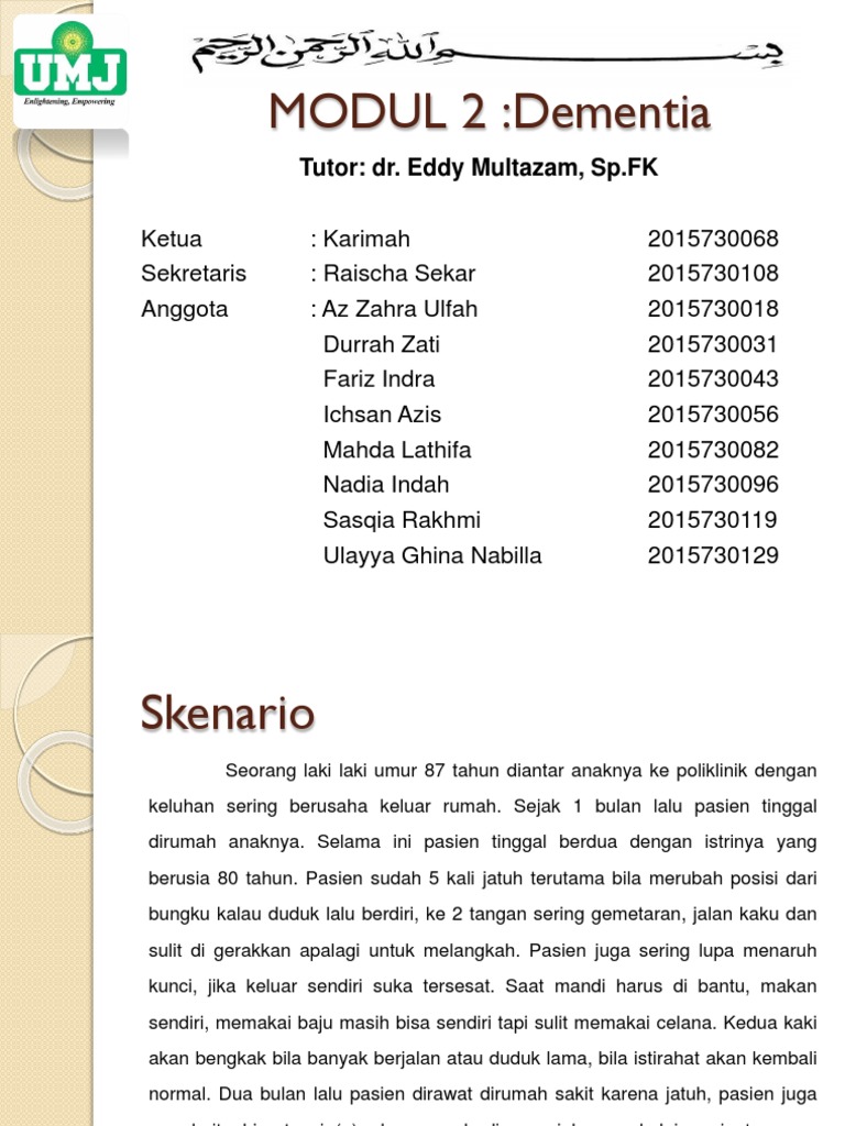 PBL Modul 2 - Demensia | PDF