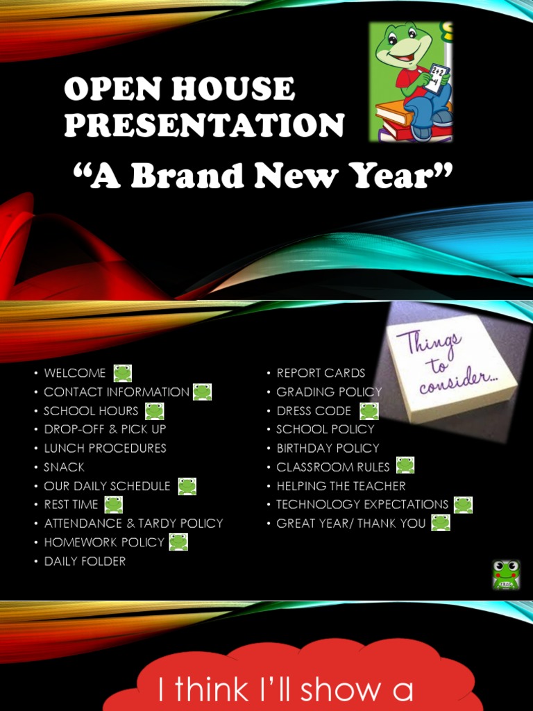 Open House Presentation | PDF | Learning | Communication