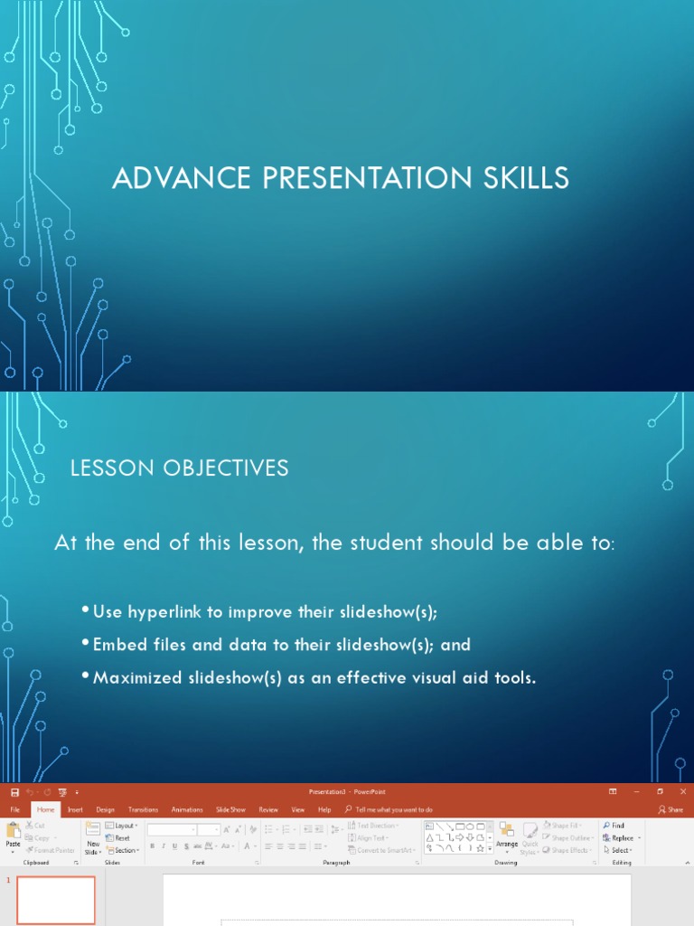 Advance Presentation Skills | PDF | Microsoft Power Point | Page Layout