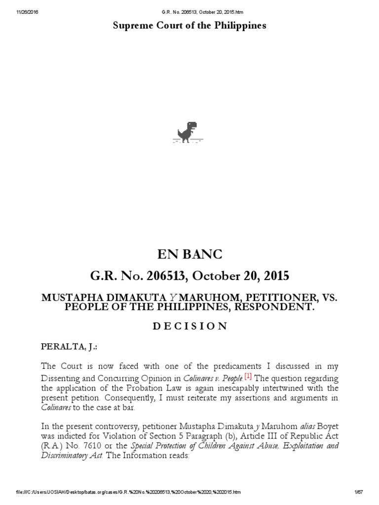 Maruhom v. People | PDF | Probation | Sentence (Law)