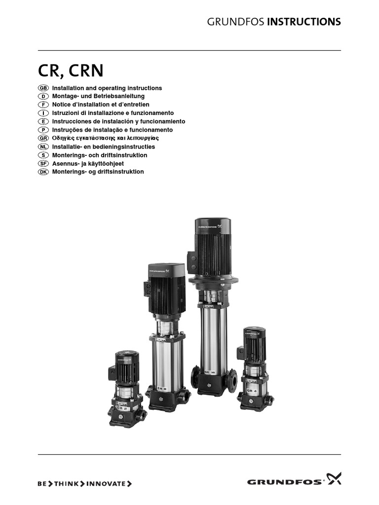 Grundfos CR CRN Pumps | PDF