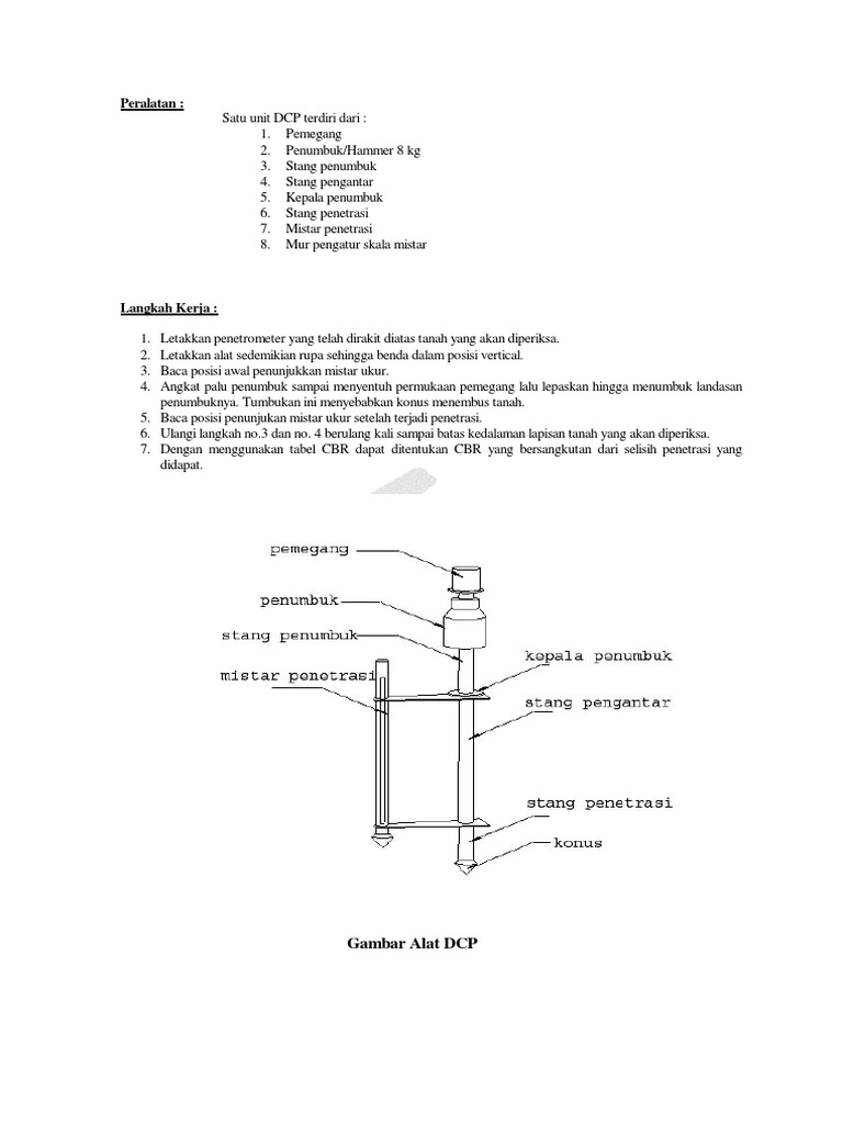 Alat DCP dan Cara Penggunaannya | PDF | Griya & Taman