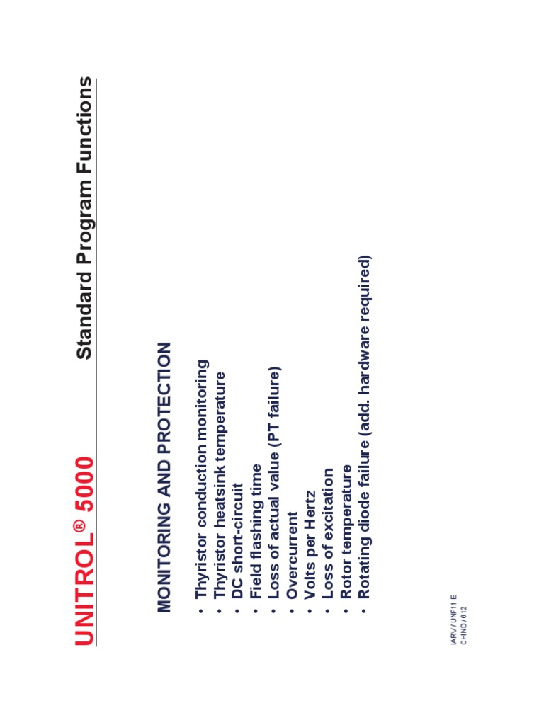 Unitrol 2 | PDF | Electrical Engineering | Electricity