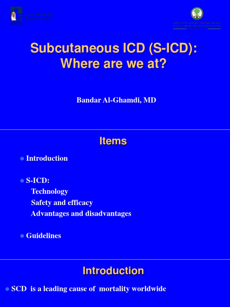 S-ICD: Benefits and Drawbacks Explained | PDF | Artificial Cardiac ...