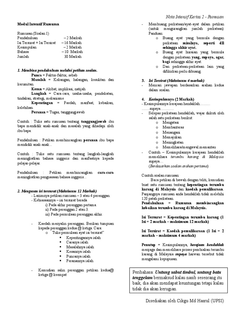 Format Membuat Rumusan | PDF
