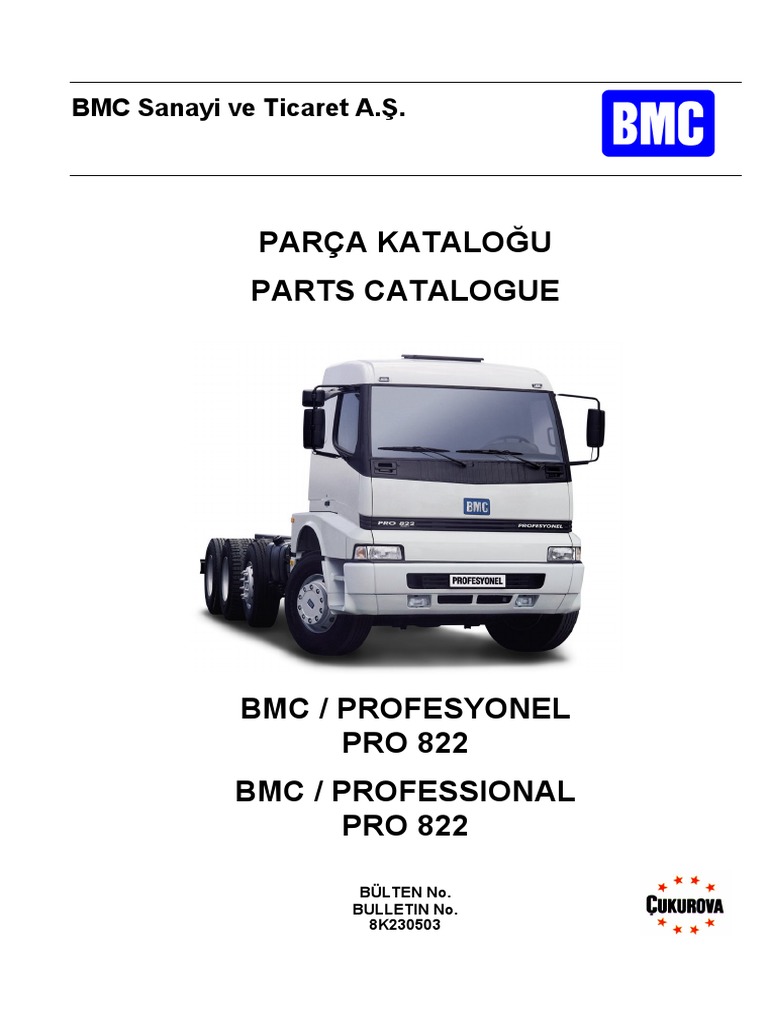 BMC PRO 822 Parts Catalogue | PDF | Turbocharger | Valve