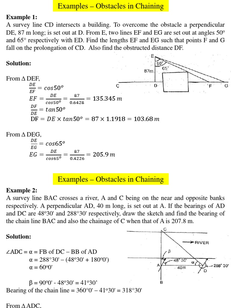 Solved Examples-Obstacles in Chaining | PDF