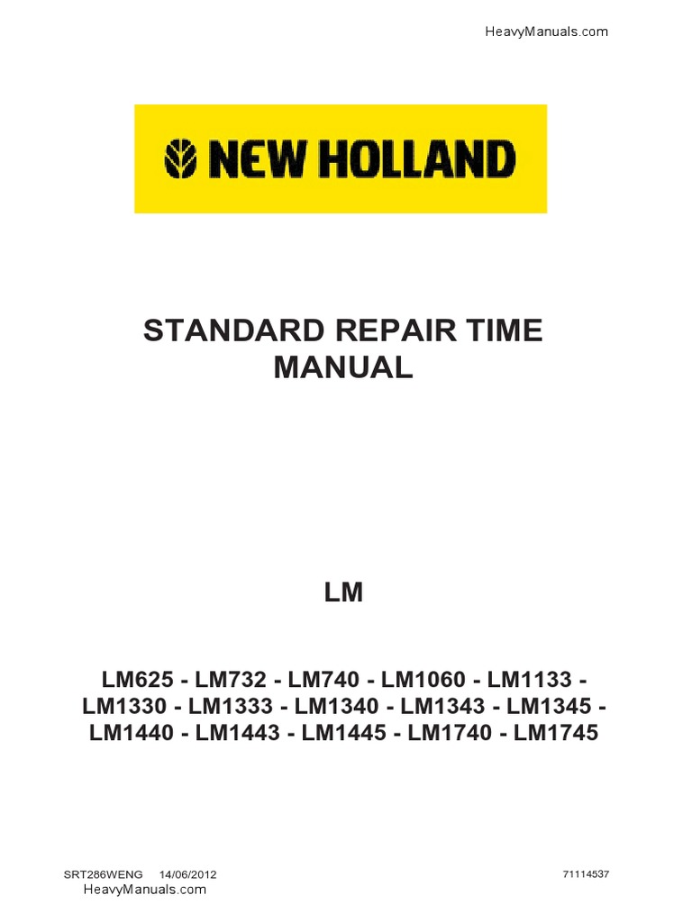 Standard Repair Time Manual | PDF | Internal Combustion Engine ...