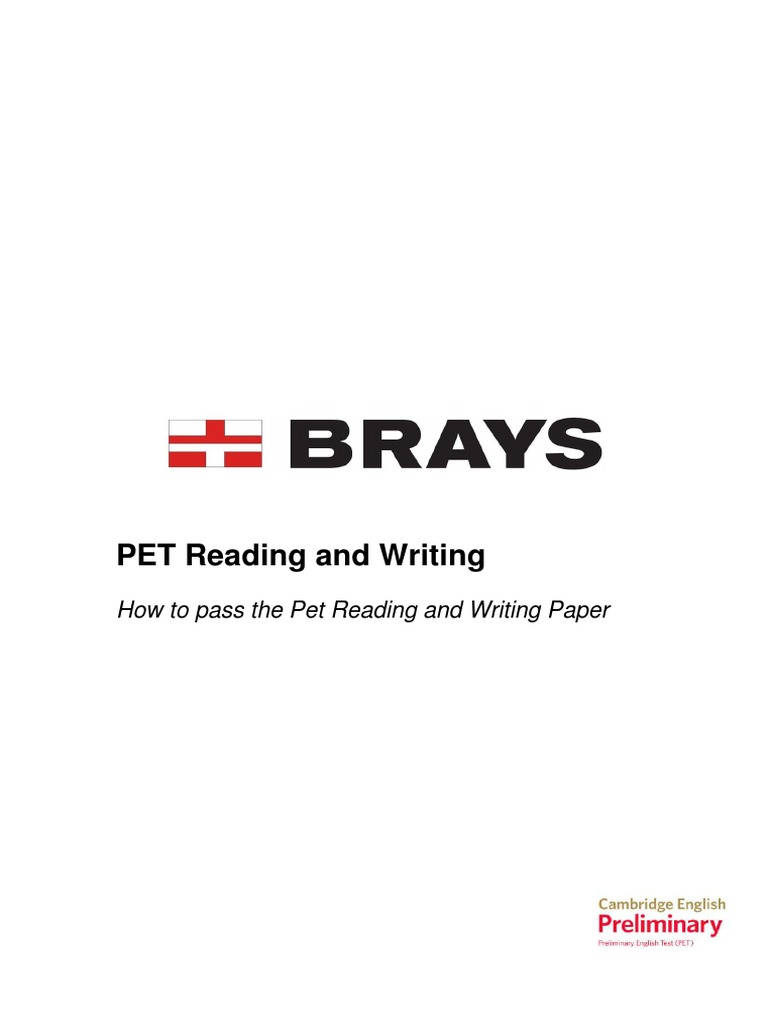 Pet Reading and Writing | PDF | Test (Assessment)