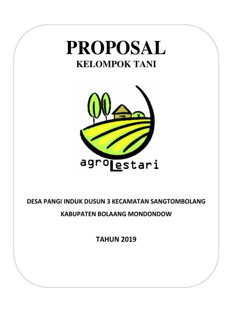 Proposal Kelompok Tani Agro Lestari | PDF