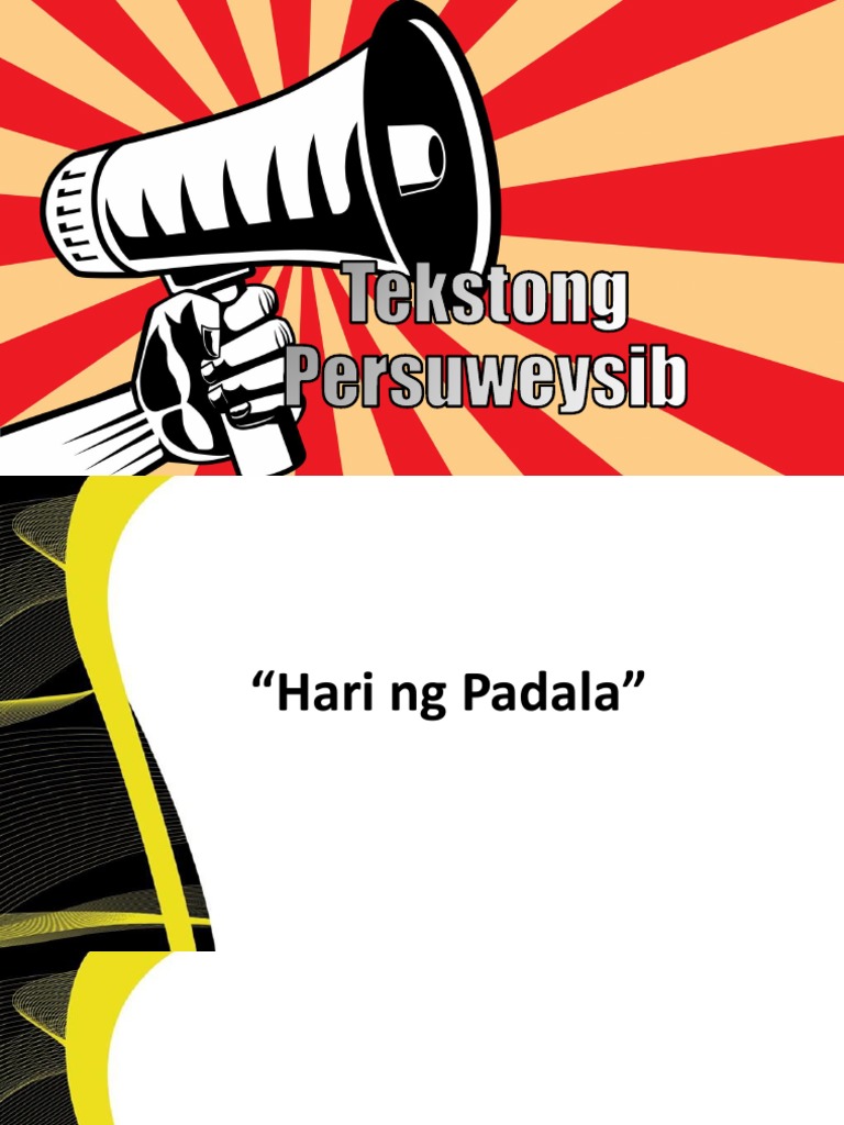 Tekstong Persuasive | PDF