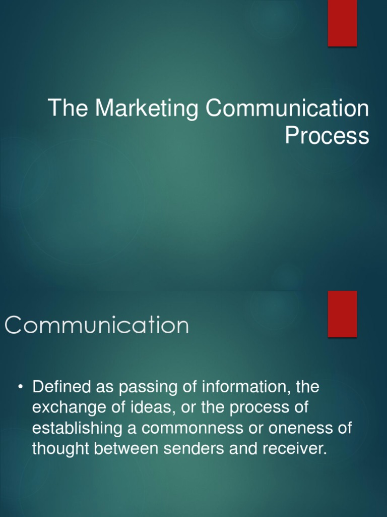Understanding the Marketing Communication Process: A Comprehensive ...
