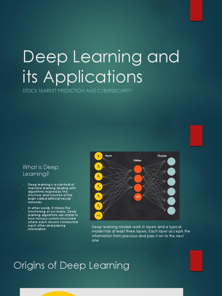 Deep Learning and Its Applications | PDF | Artificial Neural Network ...