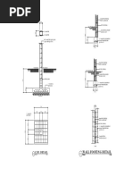 Detail of Wall Footing and CHB Pile: Ftb-1 Det. Sec. Wf-1 Det. Sec. Wf ...