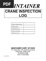 Hydraulic Jack Inspection Form: Choose A Type of Inspection | PDF
