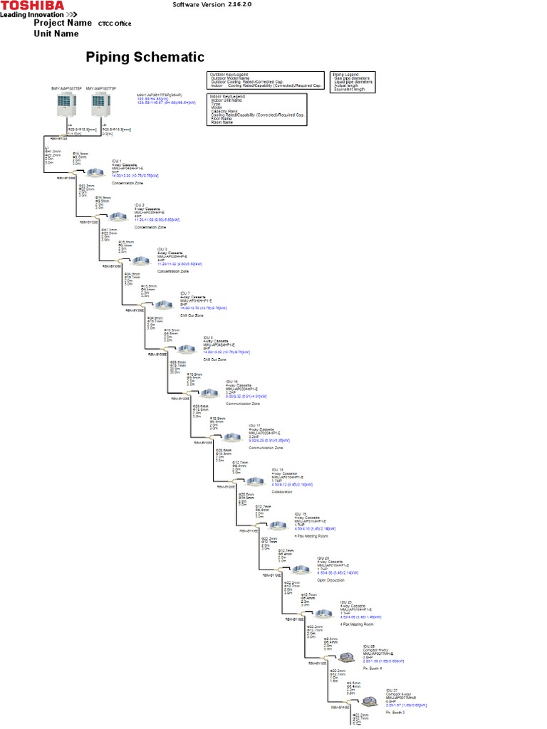 CTCC Office Piping VRF Piping Schematic | PDF