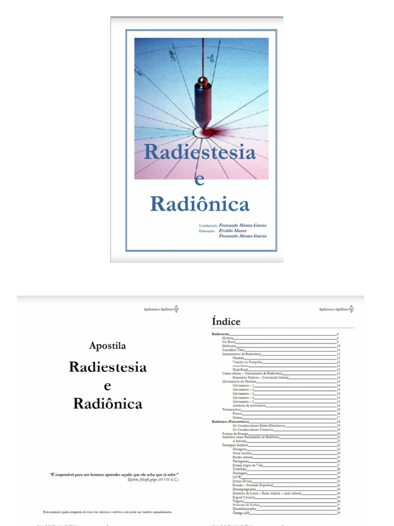 Radiestesia e Radiônica - Moura Garcia e Evaldo Mazer PDF | PDF