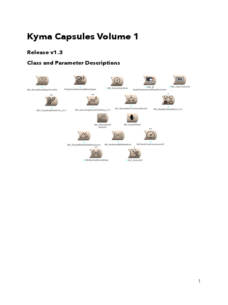 Kyma Capsules Volume 1 | PDF | Distortion | Feedback