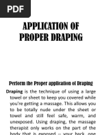 Massage Draping Techniques Guide | PDF