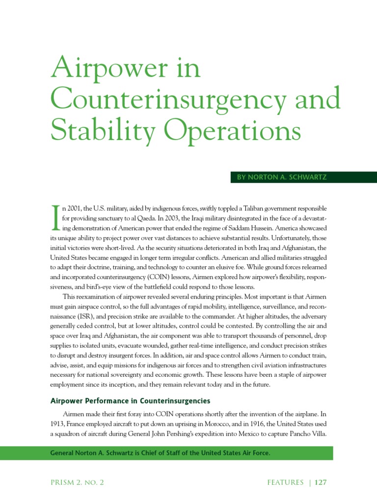 Airpower in Counterinsurgency and Stability Operations | PDF | United ...