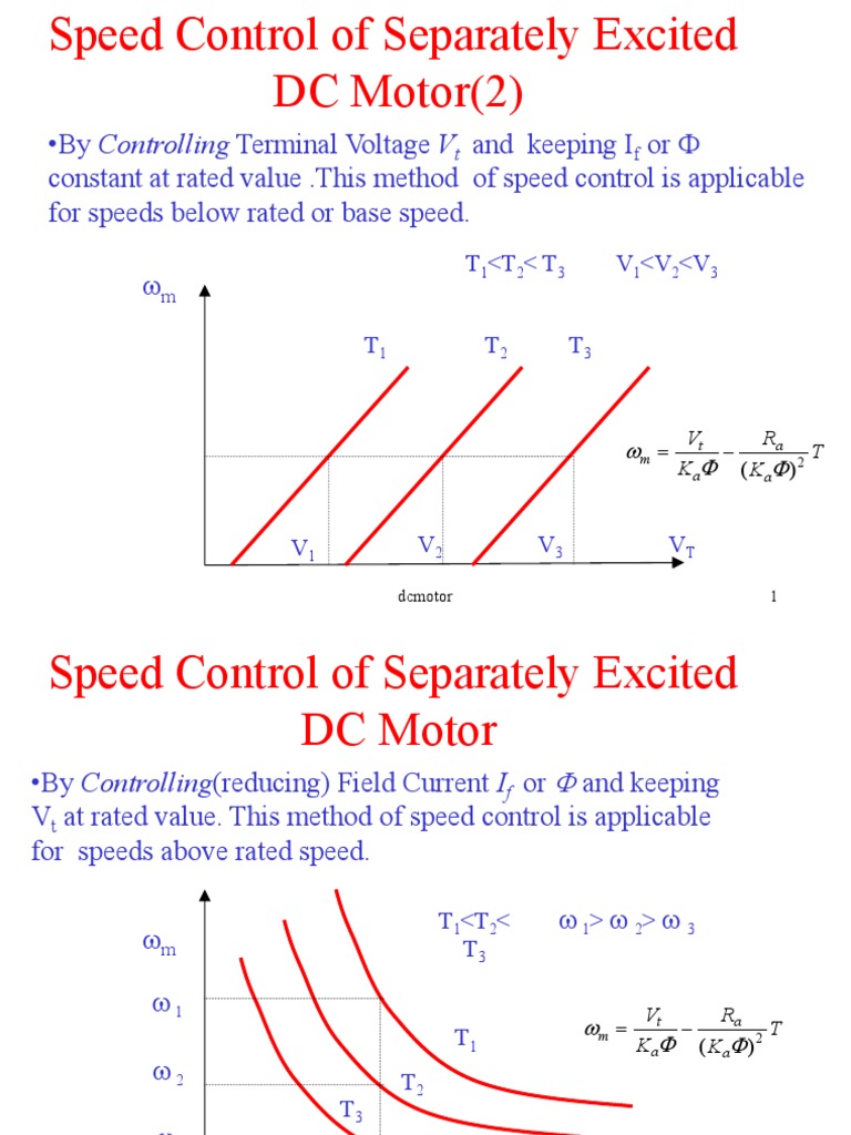 Speed Control of DC Separately Excited Motor | PDF
